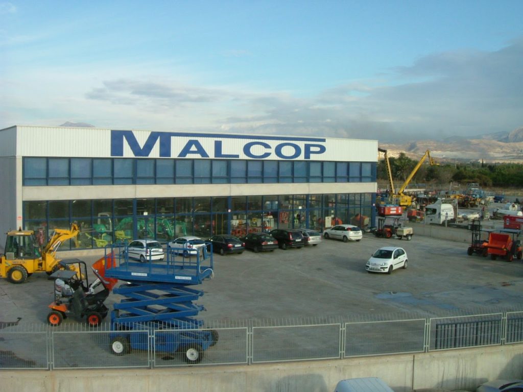 Fachada Malcop en Alicante – Malcop, alquiler y venta de maquinaria